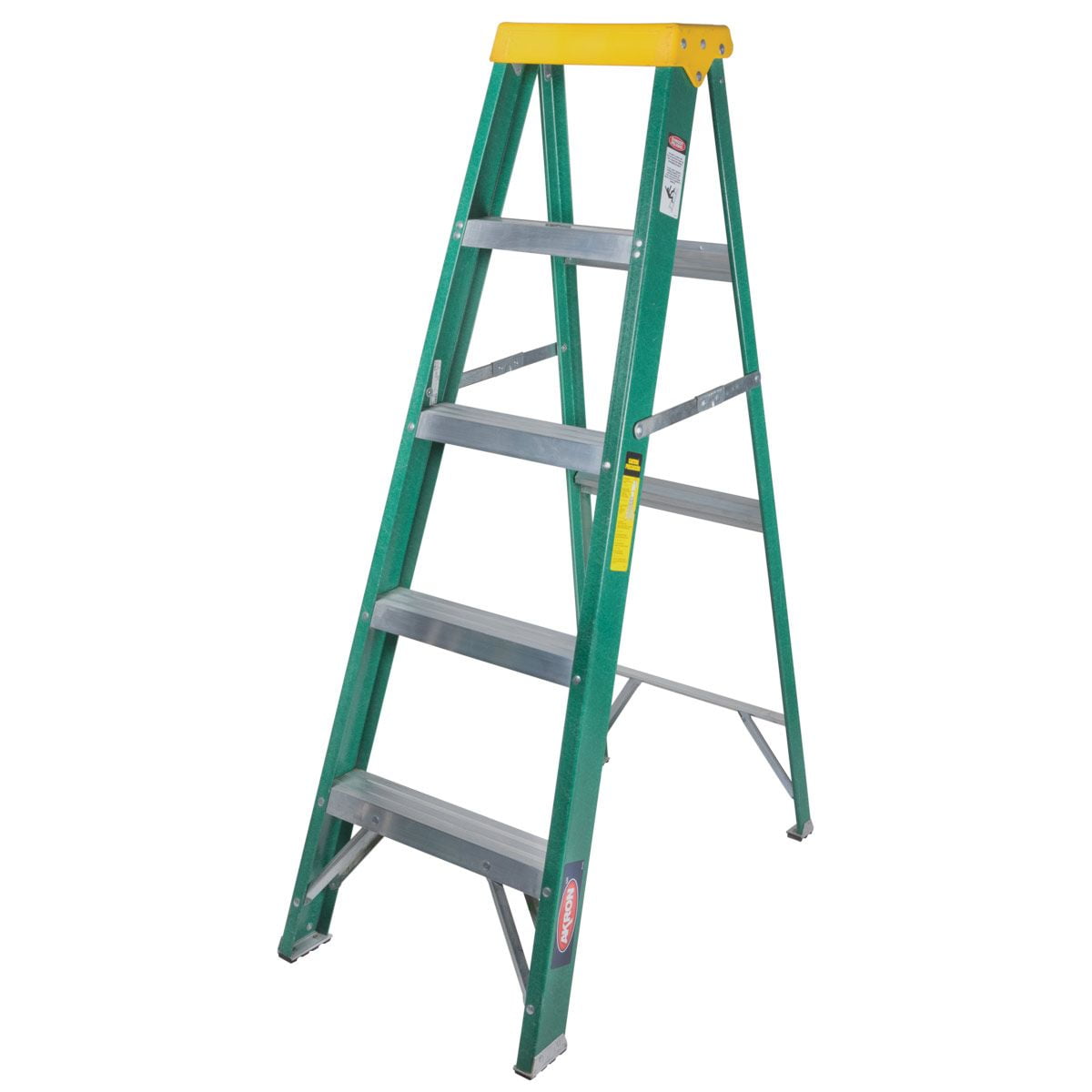 Escalera De Tijera Akron Fibra De Vidrio Tipo II 4 Escalones 77-88 ...