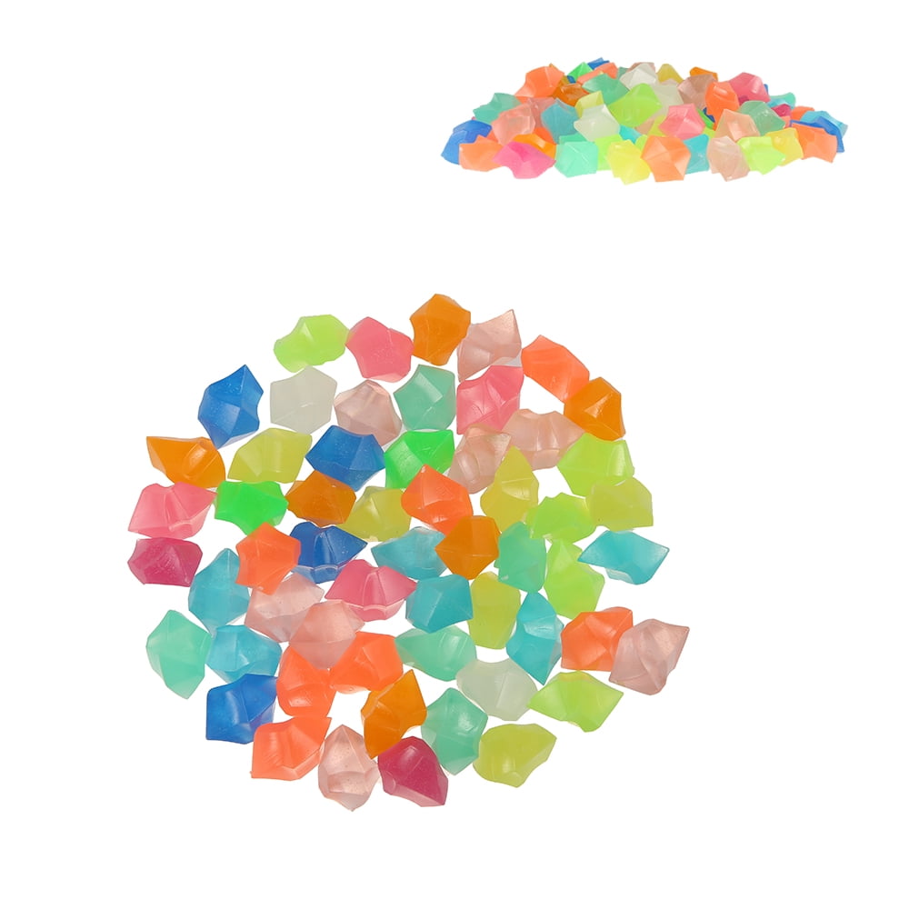 Gotydi Glow Rocks 100/300Pcs Glow in The Dark Pebbles Luminous Stones ...