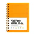 A6 Mini Spiral Password Keeper Book - Orange Color With Coil Binding ...