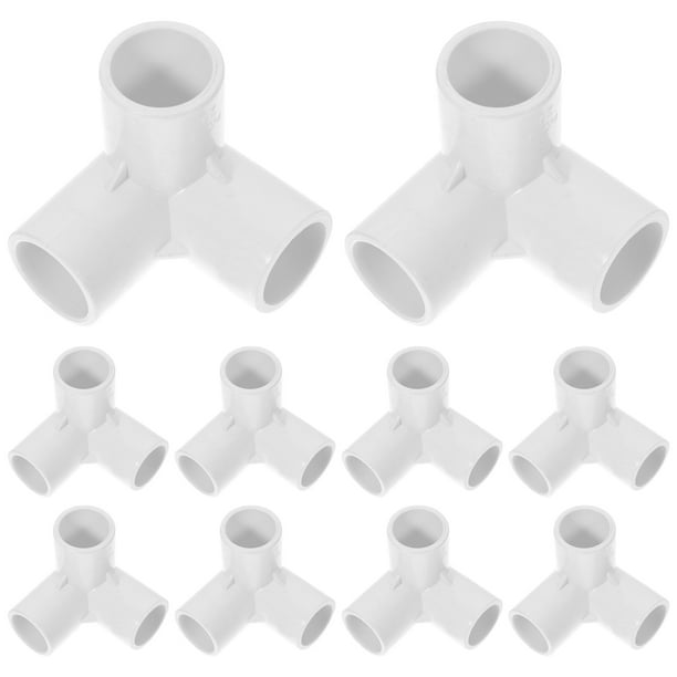 10 piezas de conexión de tubería de PVC de 3 vías para tienda de ...