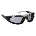 Diamond, Safety Glasses, Anti-Scratch, Gray Lens, Black Frame, Full ...