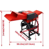 INTSUPERMAI Electric Hay Cutter 220V Livestock Farm Chaff Crushing ...