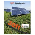 30FT Solar Panel Extension Cable, 10 AWG, MC4 Connectors, Waterproof PV ...