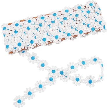 5Yards Flower Trim Ribbon Light Green Flower DIY Lace Applique Sewing ...