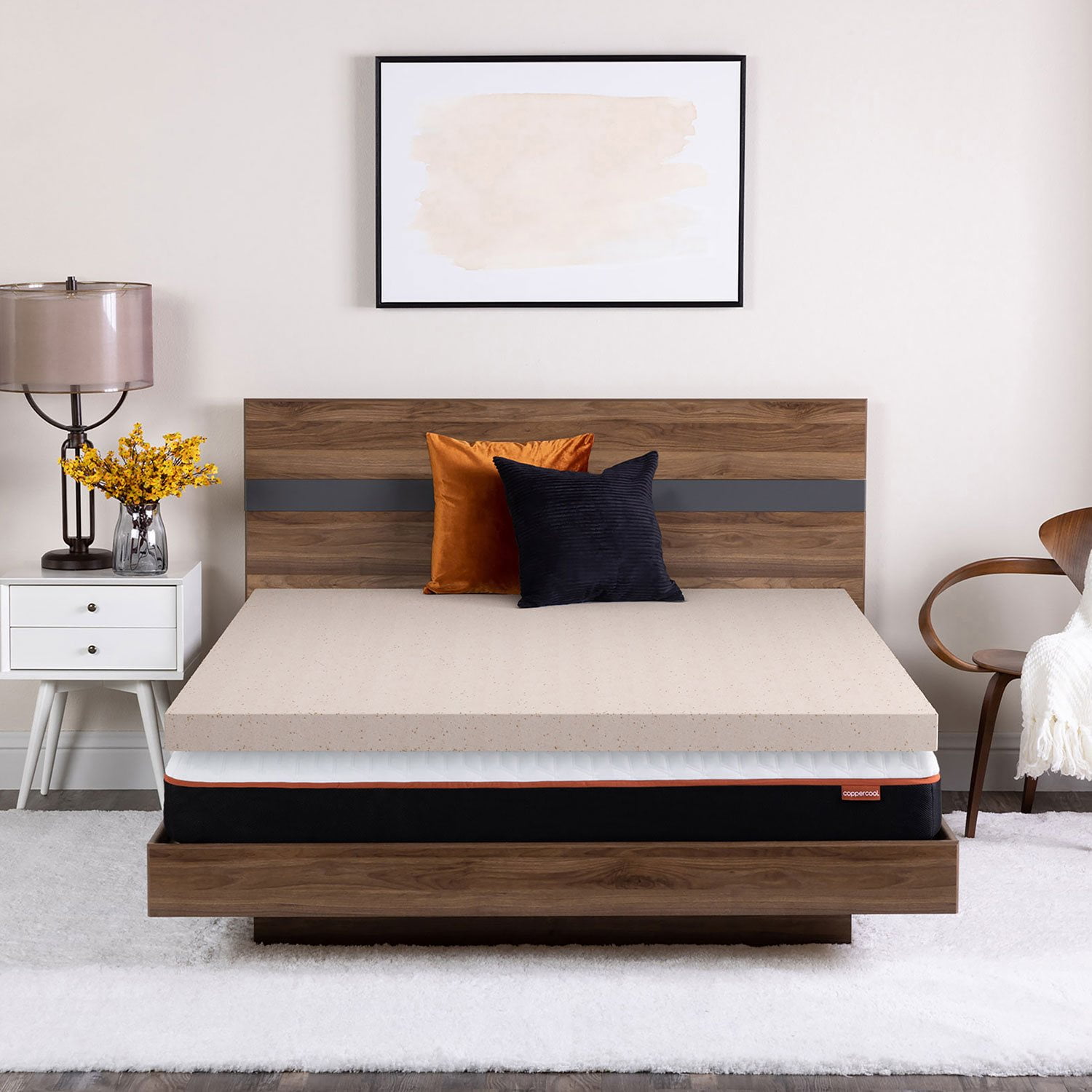 CopperCool 3" Memory Foam Mattress Topper, Assorted Sizes - Samsclub.com