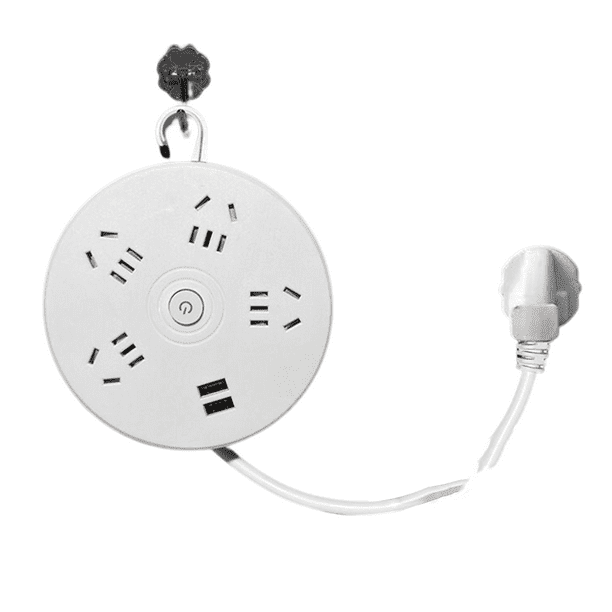 Qualitchoice Retractable Socket with USB Ports LED Light Outlet with ...