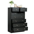 Ktaxon Sturdy 7-Drawer Dresser, Easy Assemble Wood Chest for Adults ...