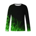Ddapj Pyju Big And Tall Novelty Graphic Tees For Men Flame 3d Printed T