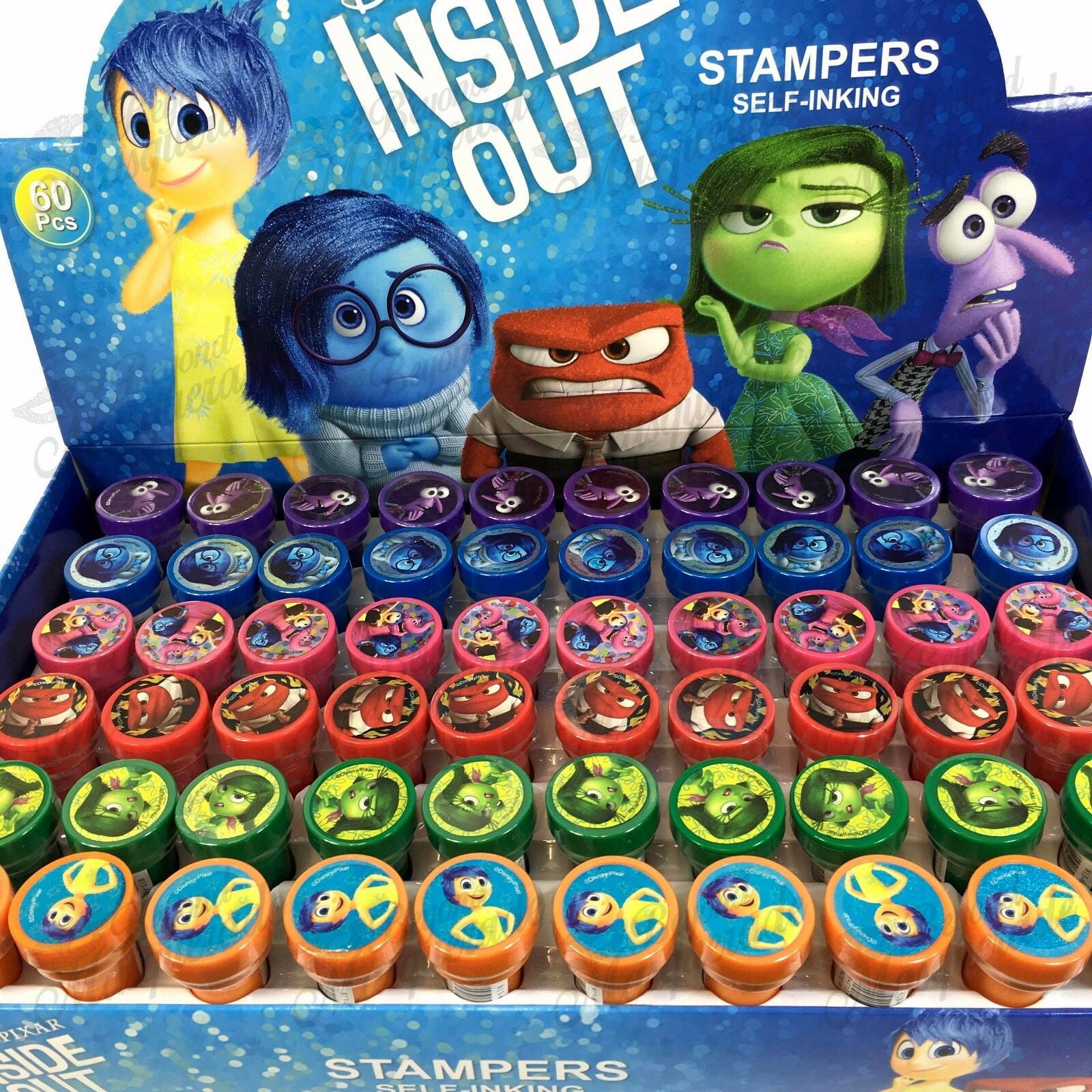 30 pcs Inside Out Self-inking Stamps Stampers Birthday Boys Girls Teen ...