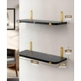 SUMGAR Floating Shelves, Small Wall Mounted Shelf for Display, Modern ...