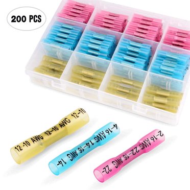 Free Shipping! Wirefy 180 PCS Heat Shrink Butt Connectors Kit - Marine ...
