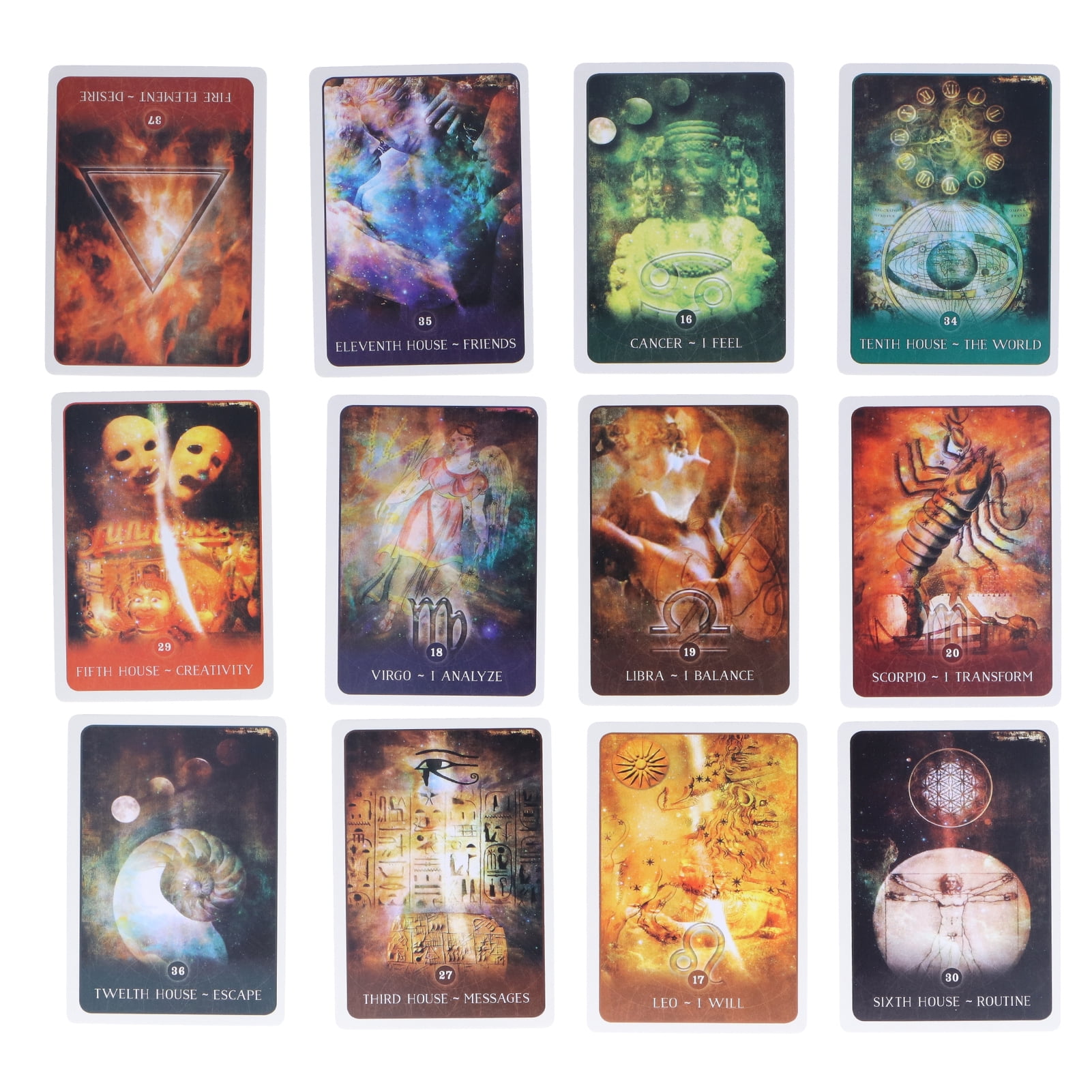 Tarot, Baraja de cartas del Tarot para fiestas Baraja de cartas del Tarot Baraja de cartas del ...