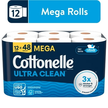 Great Value Soft & Strong Premium Toilet Paper, 30 Mega Rolls, 380 ...