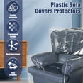 JTWEB Clear Plastic Couch Cover for Armchair Recliner Waterproof ...