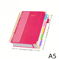 A5 Spiral Notebook with Ruler - 300-Page Hardcover Journal,100GSM Thick ...