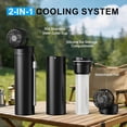 2-in-1 Handheld Fan & Ice Therapy Cup, 7000 RPM Cooling Fan with Long ...