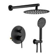 Kibi Circular Pressure Balanced 2-Function Shower System with Rough-In ...