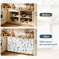 Blue Yellow Spring Floral Cabinet Curtains 28" W x 51" L Watercolor ...
