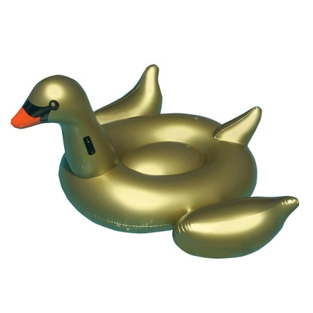 Swimline Giant Golden Goose Inflatable Swimming Pool Riding Float ...