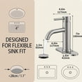 Bathroom Sink Faucet, Single Handle, Modern Style, with Drain Assembly ...