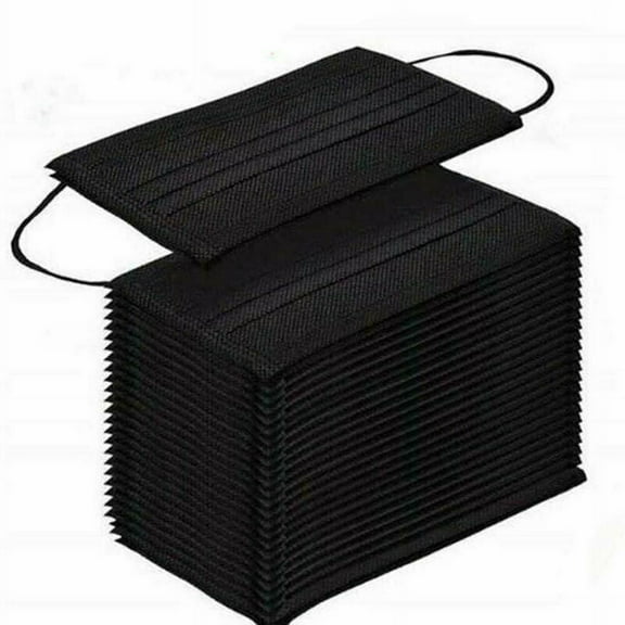 50 Pcs Face Mask Non Medical Surgical Disposable 3-Ply Ear Loop Mouth ...