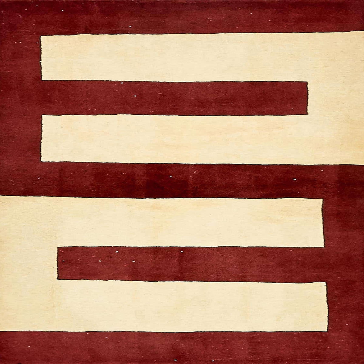 Ahgly Company Indoor Square Abstract Sun Yellow Abstract Area Rugs, 6 ...