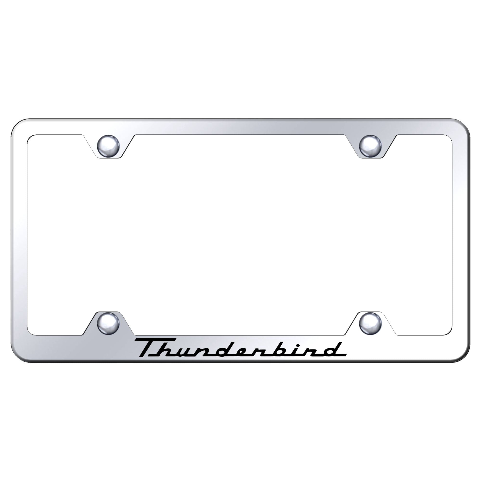 Ford Thunderbird Laser Etched Logo Wide Body License Plate Frame ...