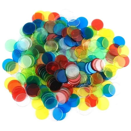 300pcs Mix Color Translucent Bingo Markers Bingo Counting Chips ...