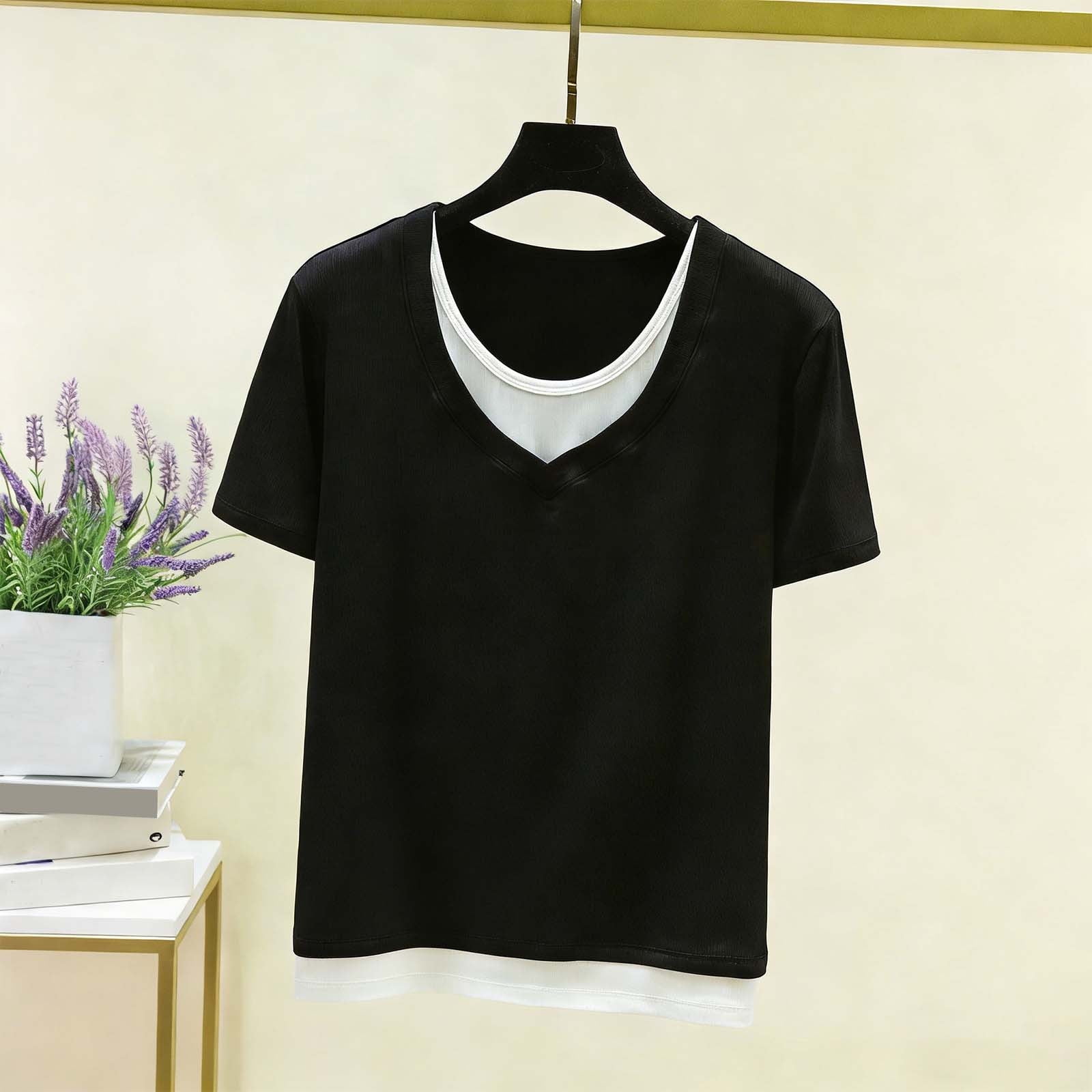Click here for Hongqid T Shirts For Women - Short Sleeve Spring S... prices