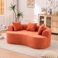 Miekor Furniture Crescent-shaped sofa, modern low-back design with deep ...
