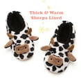 Cosyone1997 Plush Animal Slippers, Warm Indoor Loafers, Cow Design ...