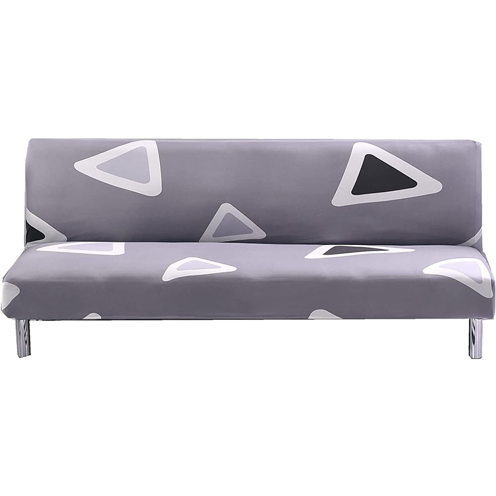 CJC Armless Printed Sofa Cover, Stretch Spandex Sofa Bed Slipcover ...