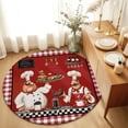 Chefs 7' Round Rug for Living Room Conversation Area, Food Coffee ...