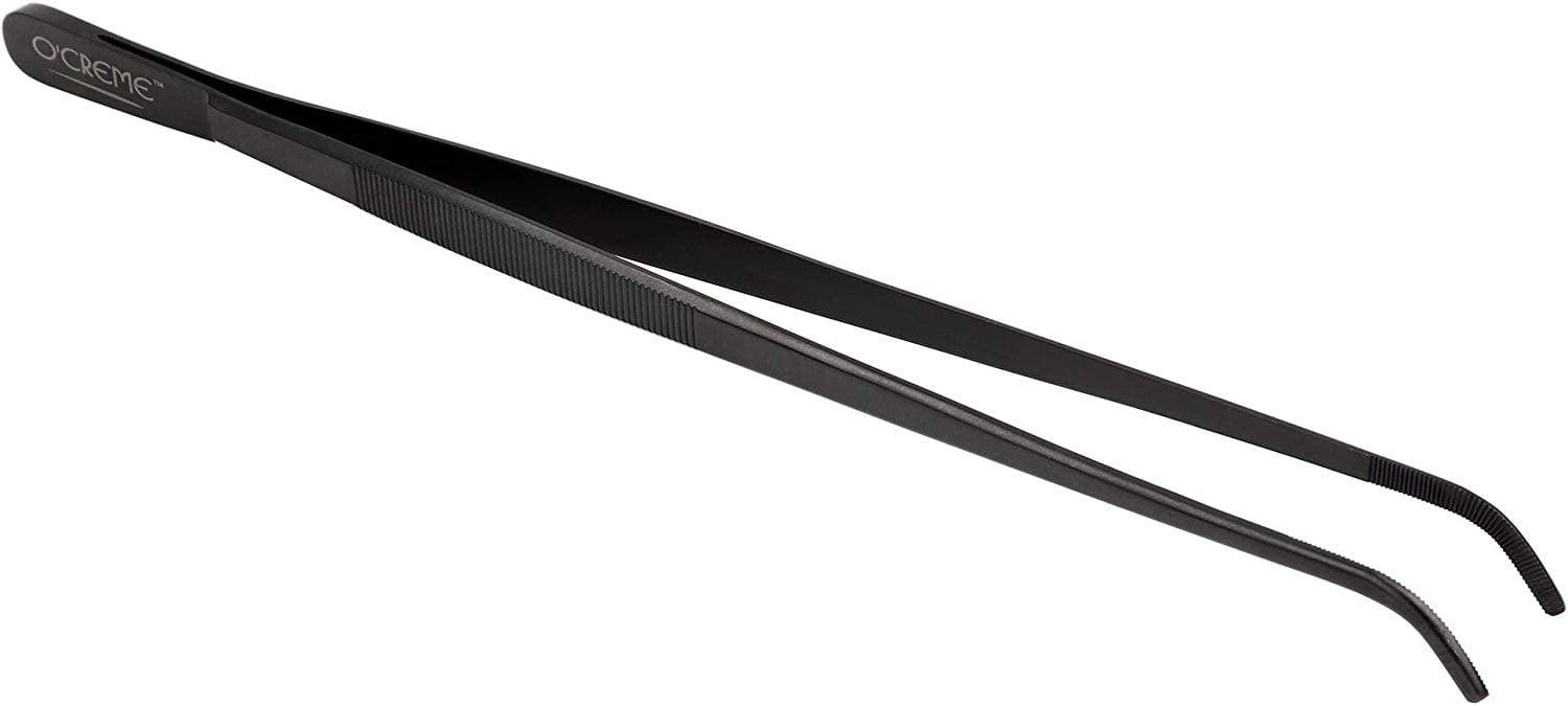 O'Creme 12 Inch Stainless Steel Precision Kitchen Culinary Tweezer ...