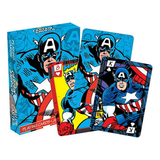 Captain America 42513 Captain America Superhero Playing Cards - Walmart ...