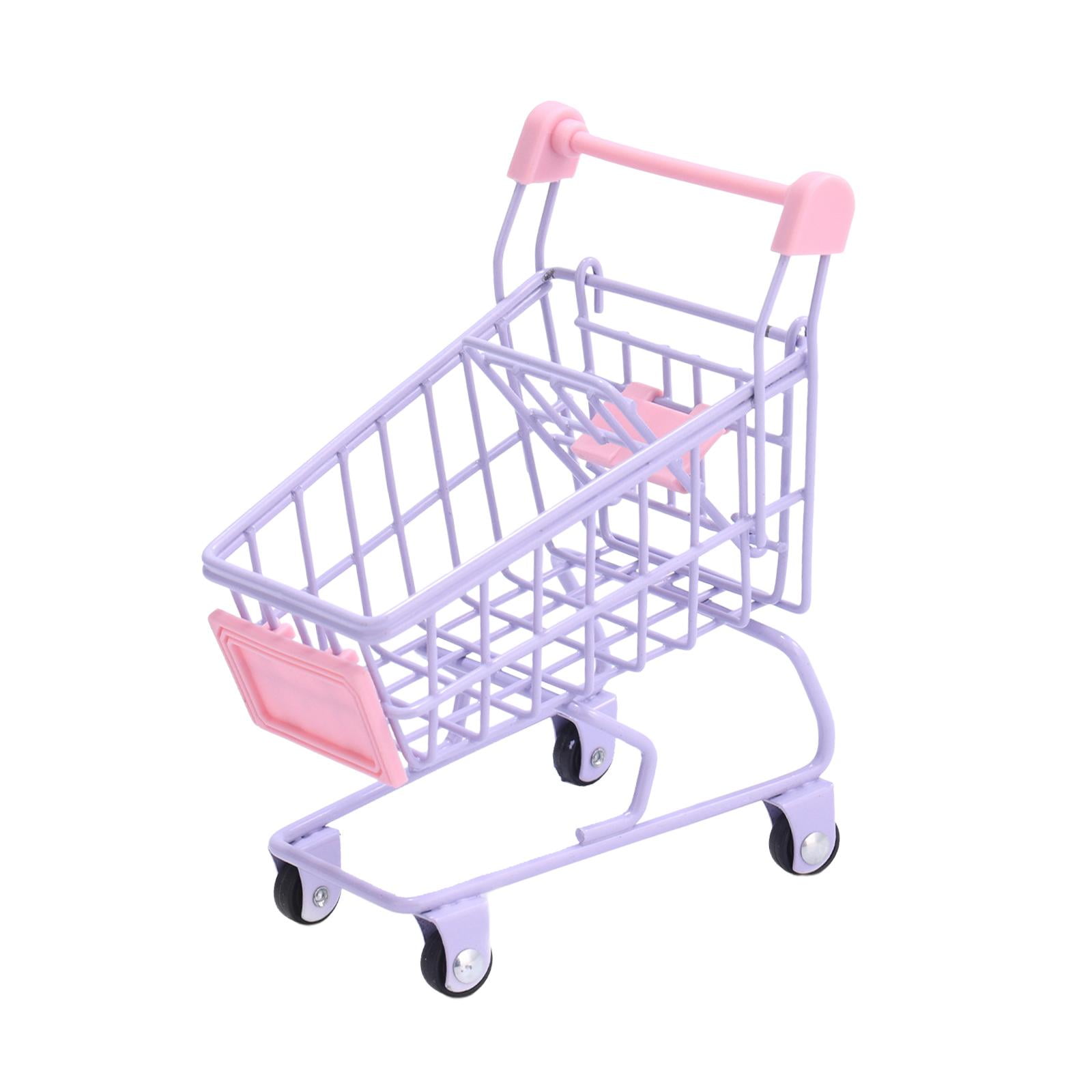 Mini Shopping Cart Storage Box Multifunctional Trolley Fun Stationery ...