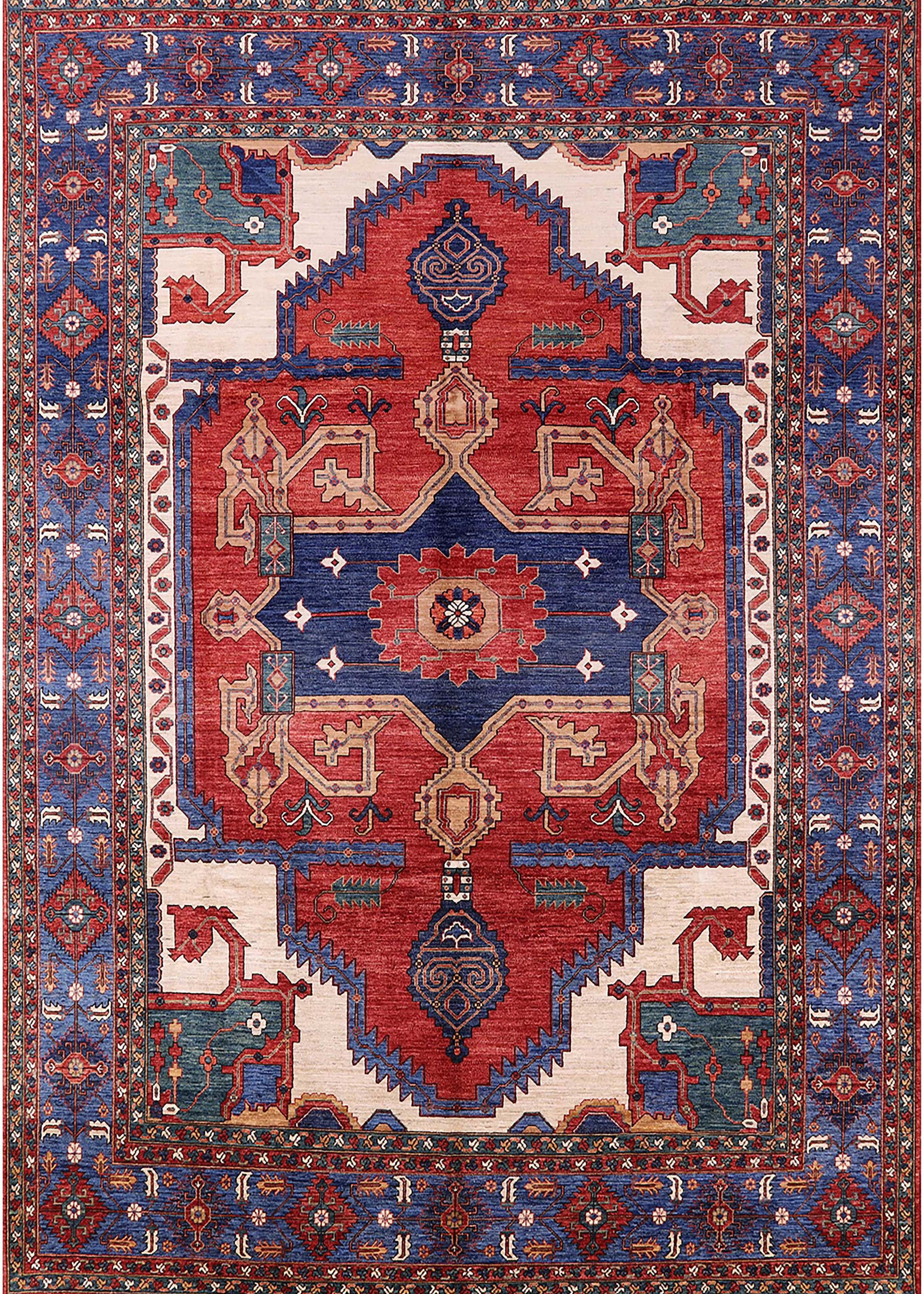 Ahgly Company Indoor Rectangle Mid-Century Modern Pink Persian Area ...