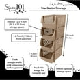 Spec101 Organizing Container - Stackable Storage Bins with Open Front ...