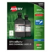 Avery UltraDuty GHS Chemical Labels for Laser Printers, Permanent ...