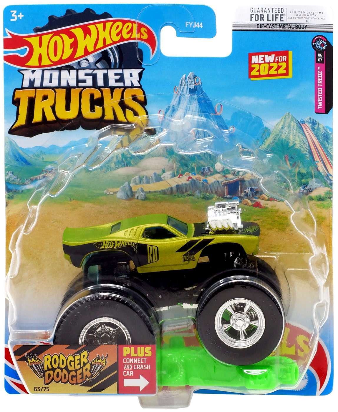Hot Wheels Twisted Tredz Rodger Dodger Diecast Car - Walmart.com