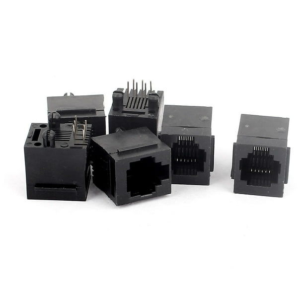 6pcs RJ11 Modular Plug Jack 6P6C PCB Socket Mount Handset Connectors ...