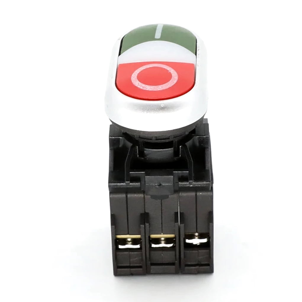 Linyer Dual Keys Start Stop Switch with Lamp Dustproof Reset Push ...