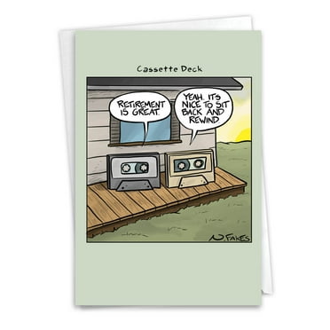 NobleWorks - Retiree Alarm Clock - Funny Cartoon Retirement Greeting ...