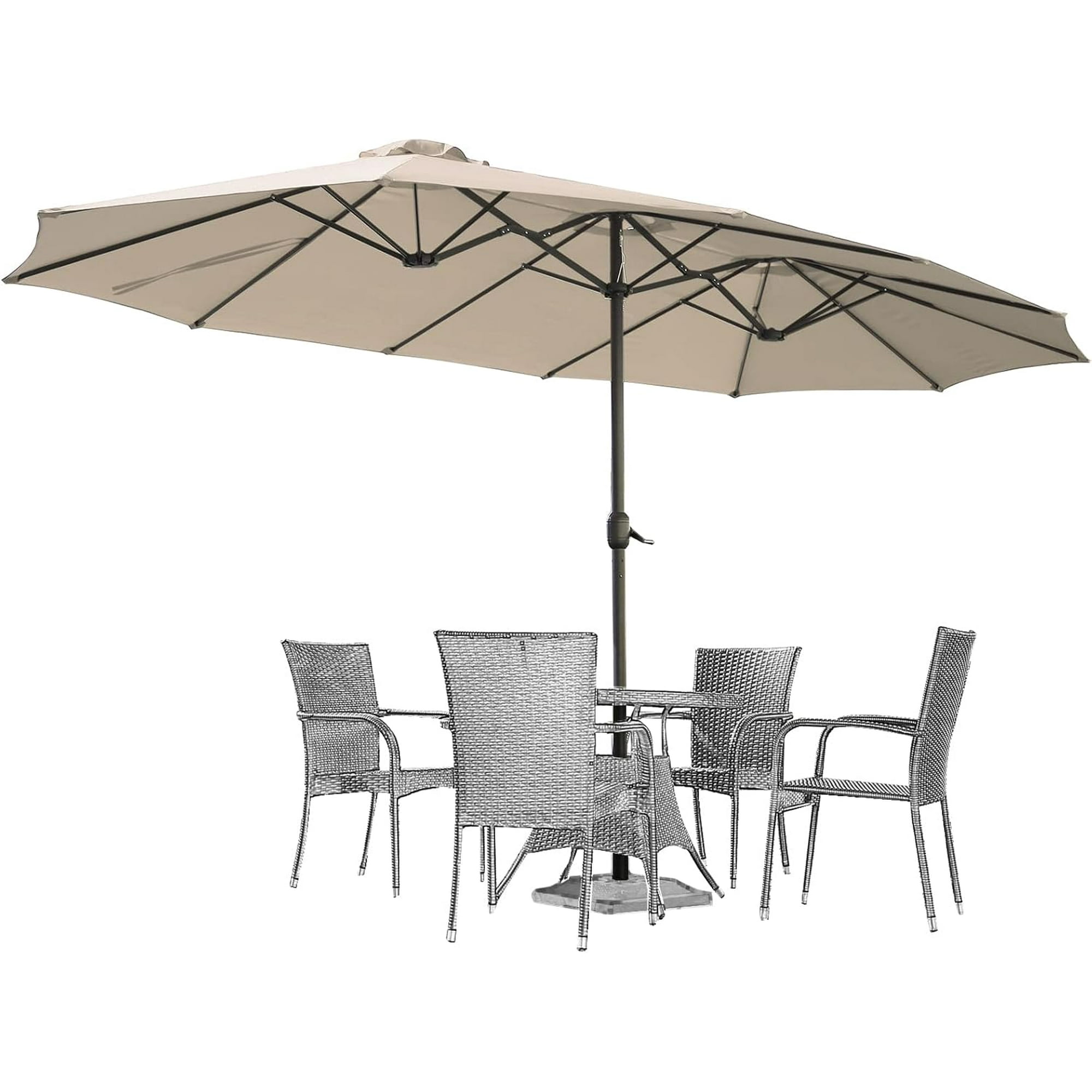 Click here for Yodolla 15 Ft Patio Double Sided Umbrella Large Ou... prices