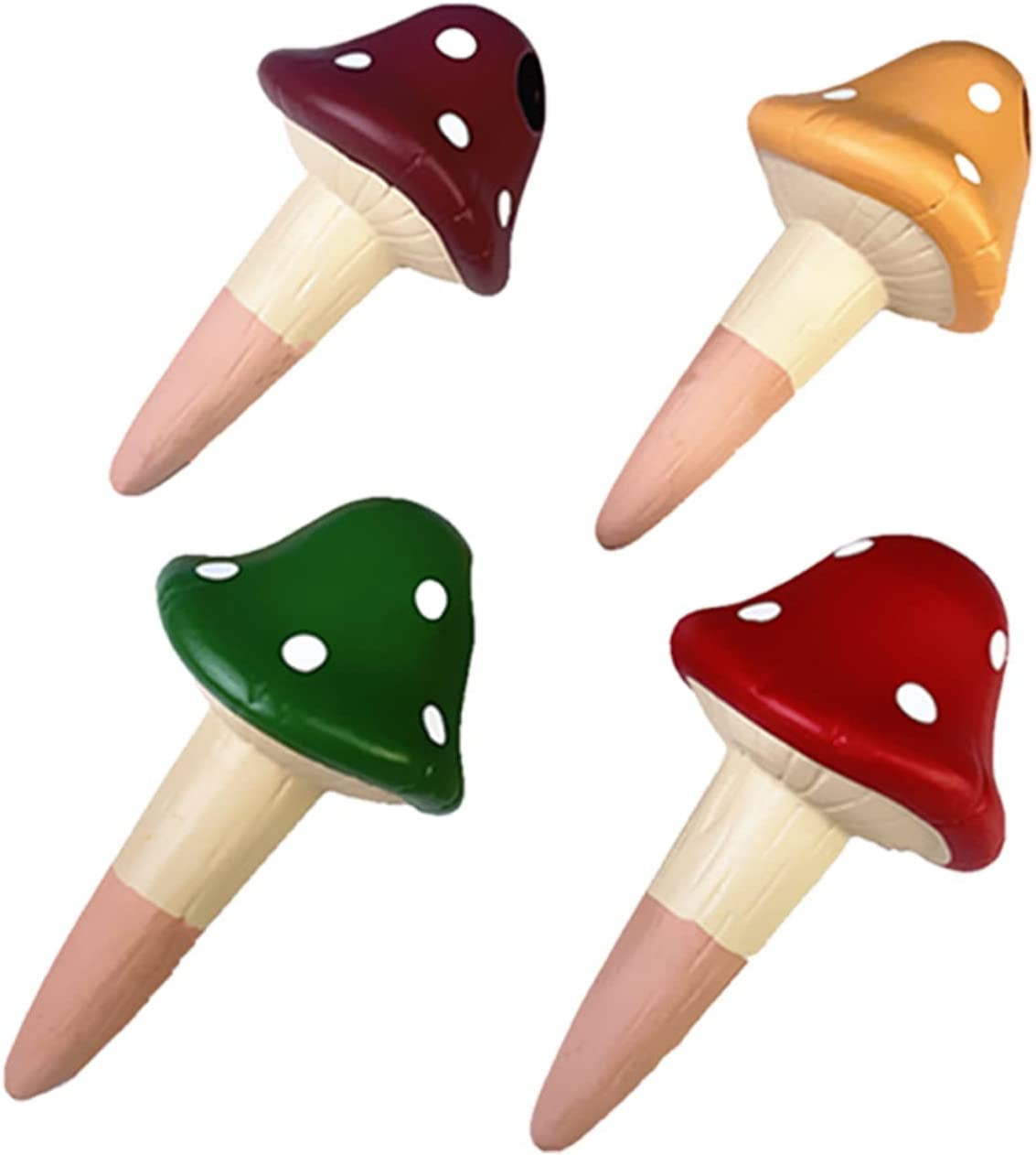 Fymlhomi Self-Watering Spikes Mushroom Shape Plant Watering, 4PCS ...