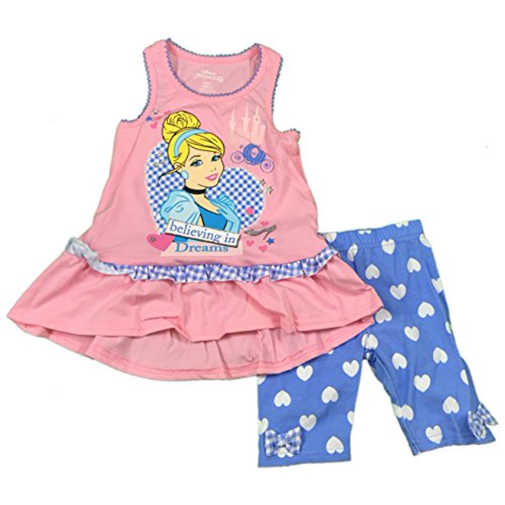 Disney - Disney Princesses Little Girls' 2 Piece Shorts Set, 4-6x (6 ...