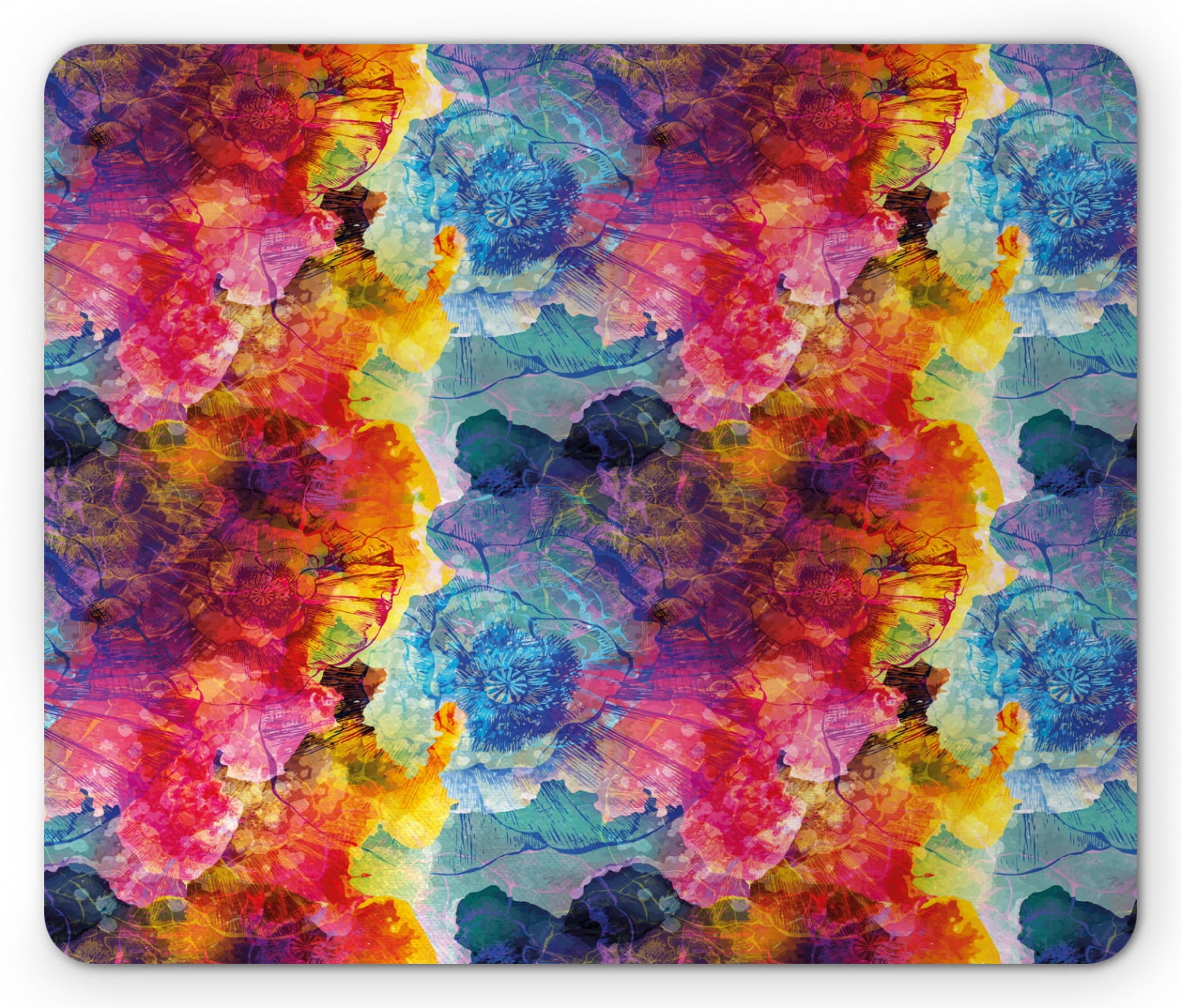 Colorful Mouse Pad, Abstract Modern Art Expression Pattern Vector ...