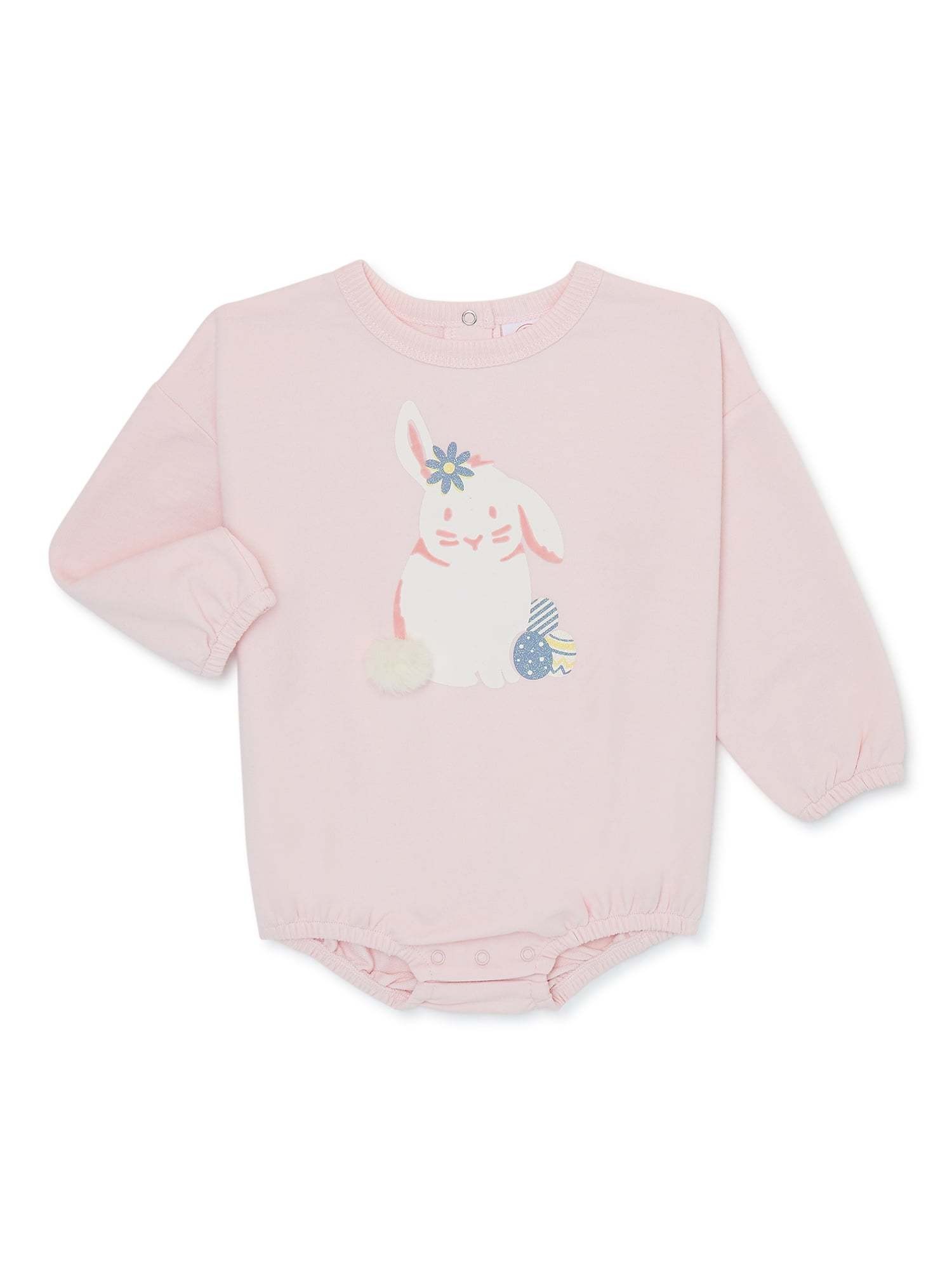 Wonder Nation Baby Girl Bunny Bodysuit, Sizes 0-24 Months - Walmart.com