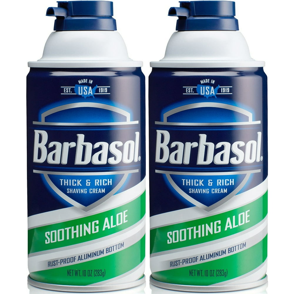 2 Pack - Barbasol - Thick and Rich Shaving Cream With Soothing Aloe ...