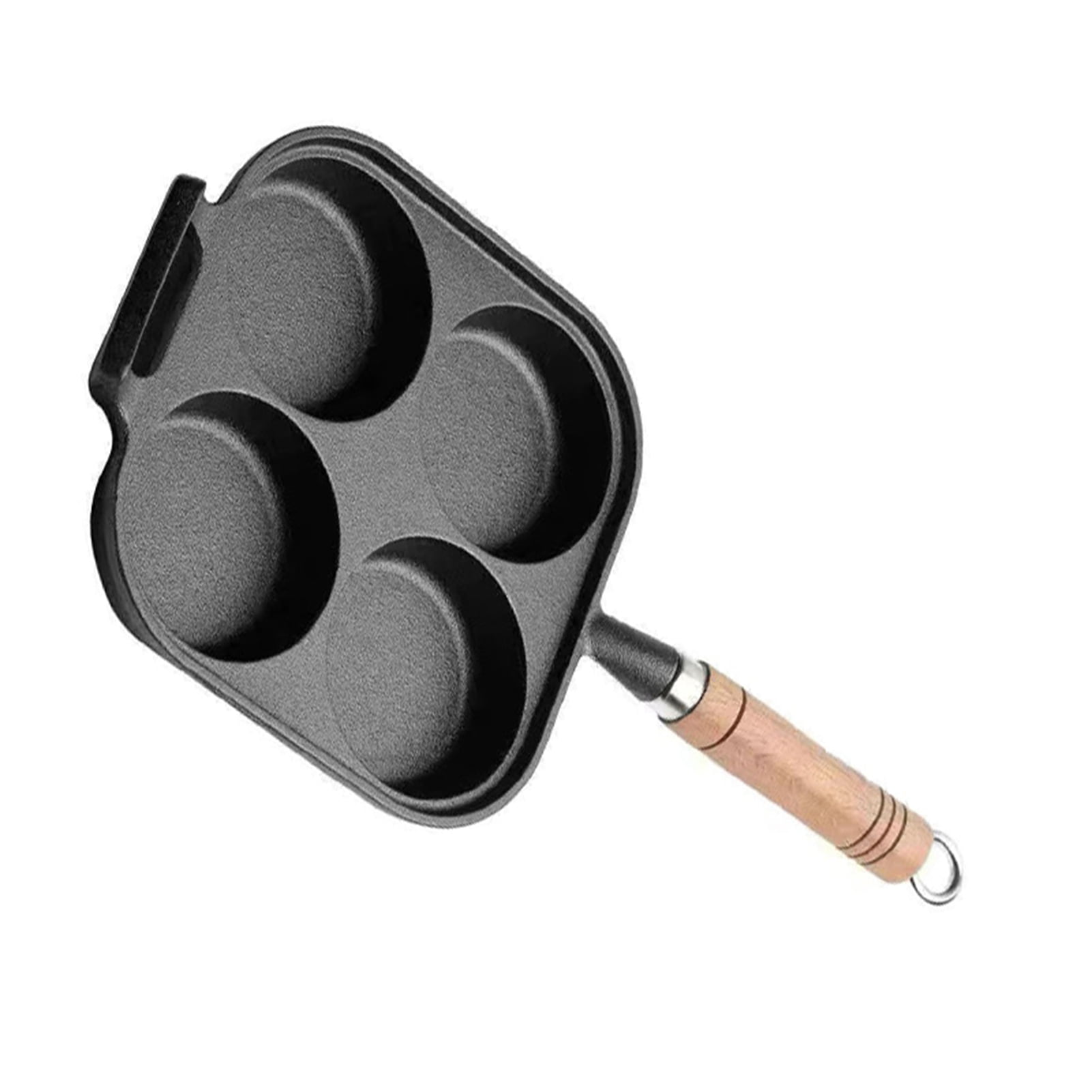 Olla para freír de cuatro orificios, sartén profundizada, no profundizada, sartén antiadherente ...